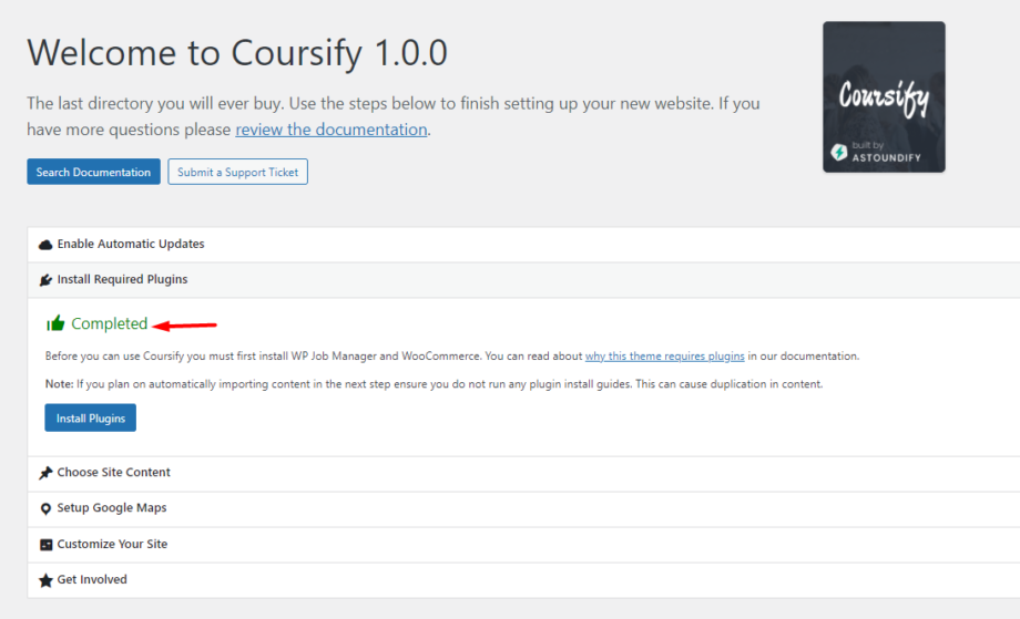 Install Coursify Demo Content - Astoundify Knowledge Base