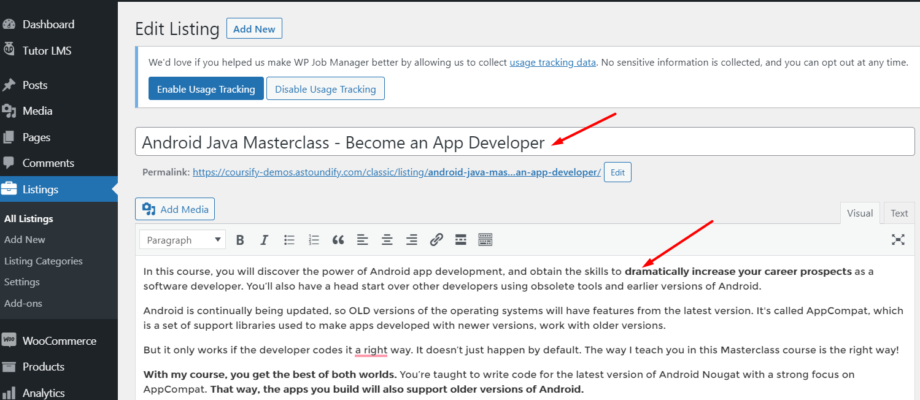 Course Creation Process - Astoundify Knowledge Base