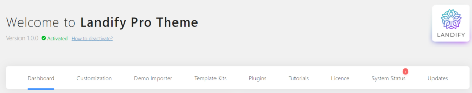 Getting Started With Landify Theme Options - Astoundify Knowledge Base
