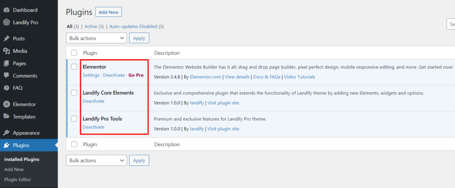 Required and Recommended Plugins to use on Landify theme. - Astoundify Knowledge Base