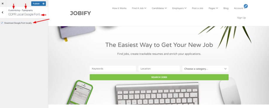 How to Ensure your Jobify Theme is GDPR Compliant With Google Fonts ...