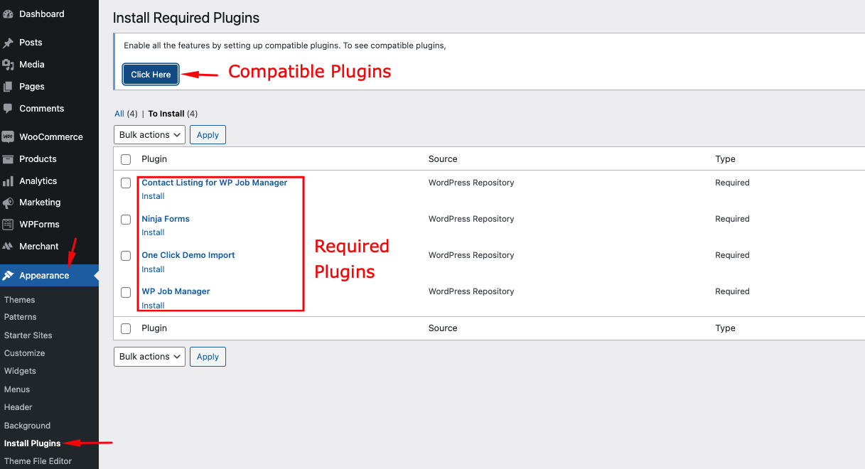 Installing Required and Compatible Plugins for the Pointify Theme - Astoundify Knowledge Base